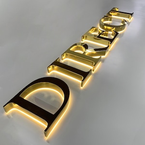 Custom Outdoor Logo, Light Sign 3d Metal Letters,business Led Signage ...