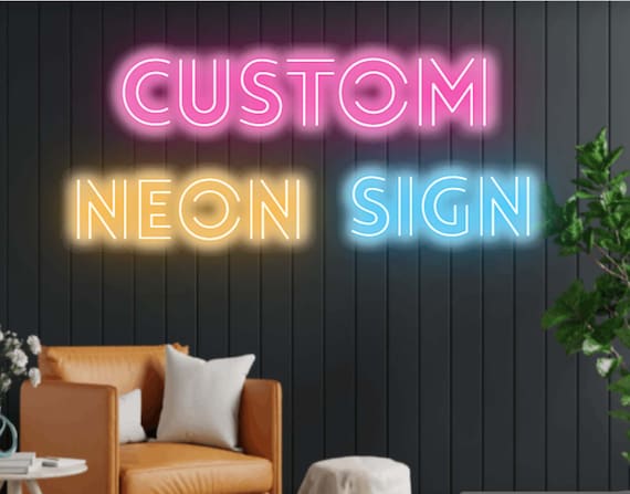 Create Your Own Neon Signdesign Your Own Wedding Neon | Etsy