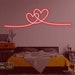 Twin Heart LED Neon Sign, Double Heart Light up Signs,party Neon,studio ...