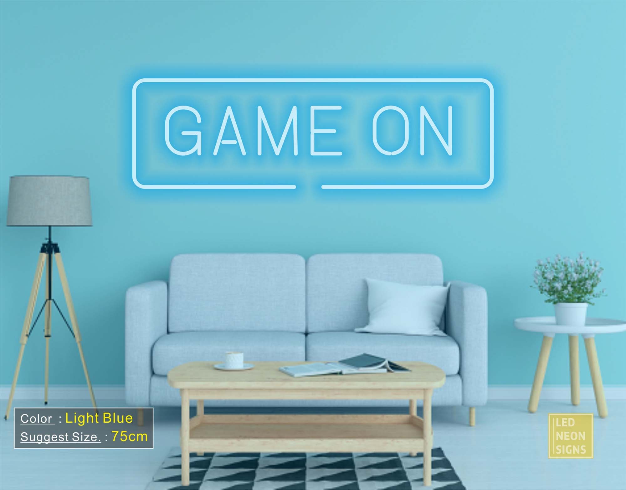 Game on Neon Signneon Sign Customanime Neon Signscustom | Etsy