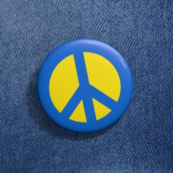 Peace Sign Button - Etsy