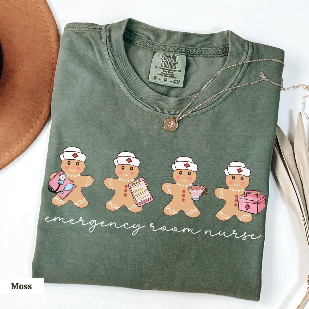 ER Nurse Christmas Shirt Emergency Room Holiday Tshirt Emergency ...