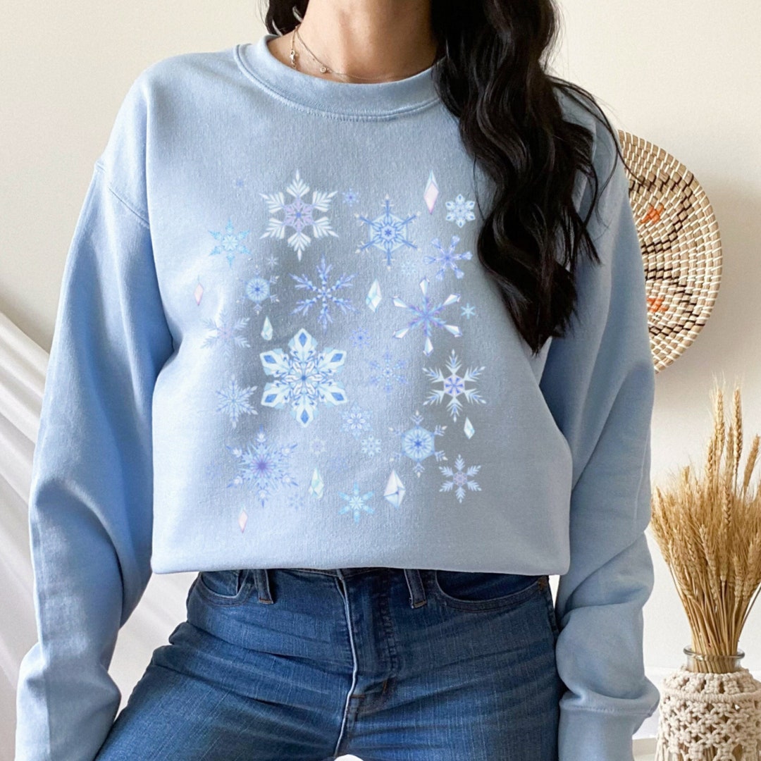 Snowflake Sweatshirt, Snowflake Crewneck, Christmas Crewneck, Christmas ...
