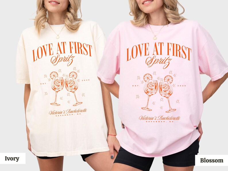 Aperol Spritz Bachelorette Party Shirts: Custom Comfort Colors Tees - Etsy