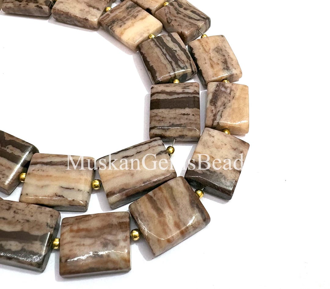 Aragonite Rectangle Shape Beads, 8