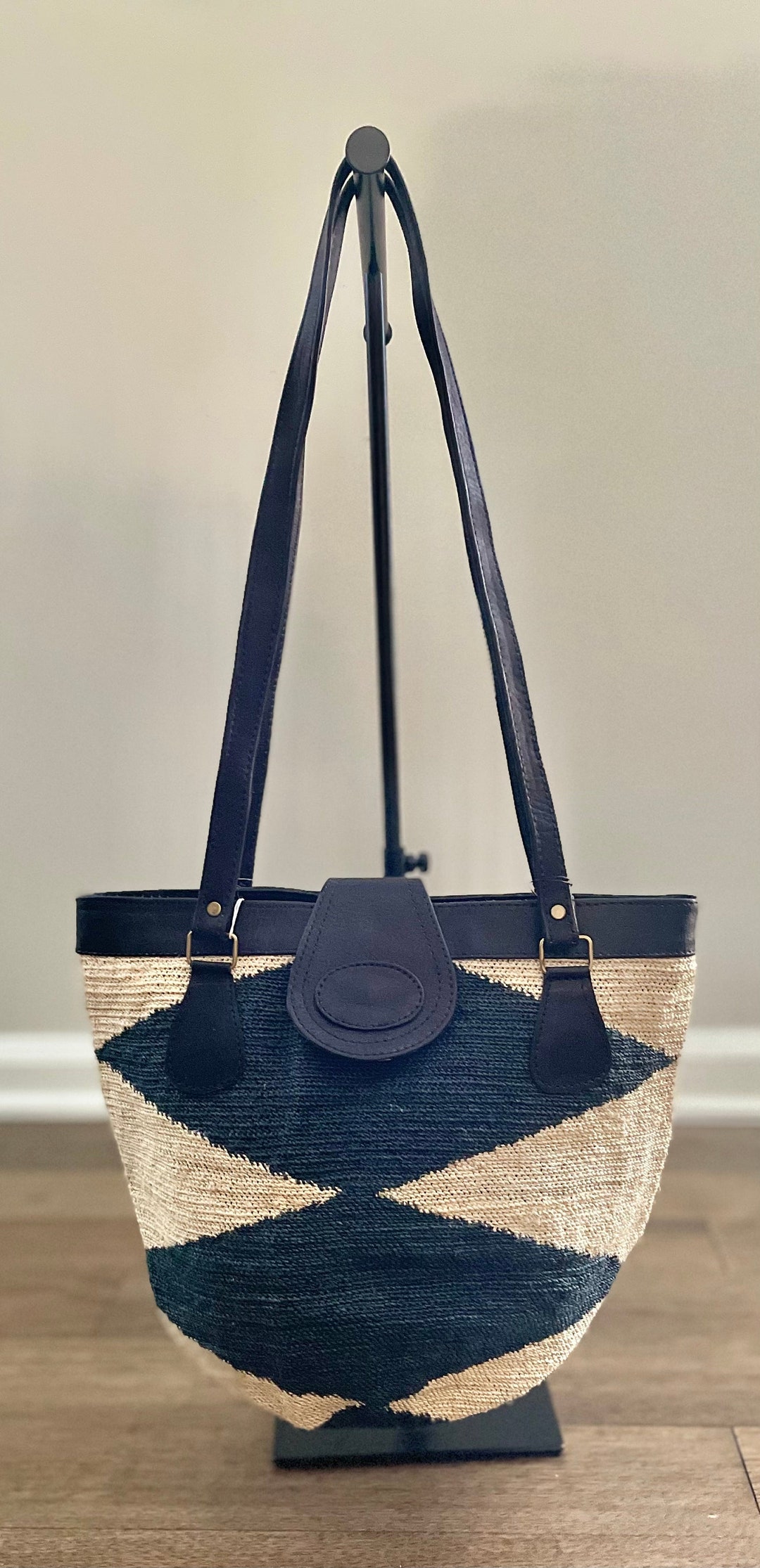 Black and White Shigra Bag - Etsy