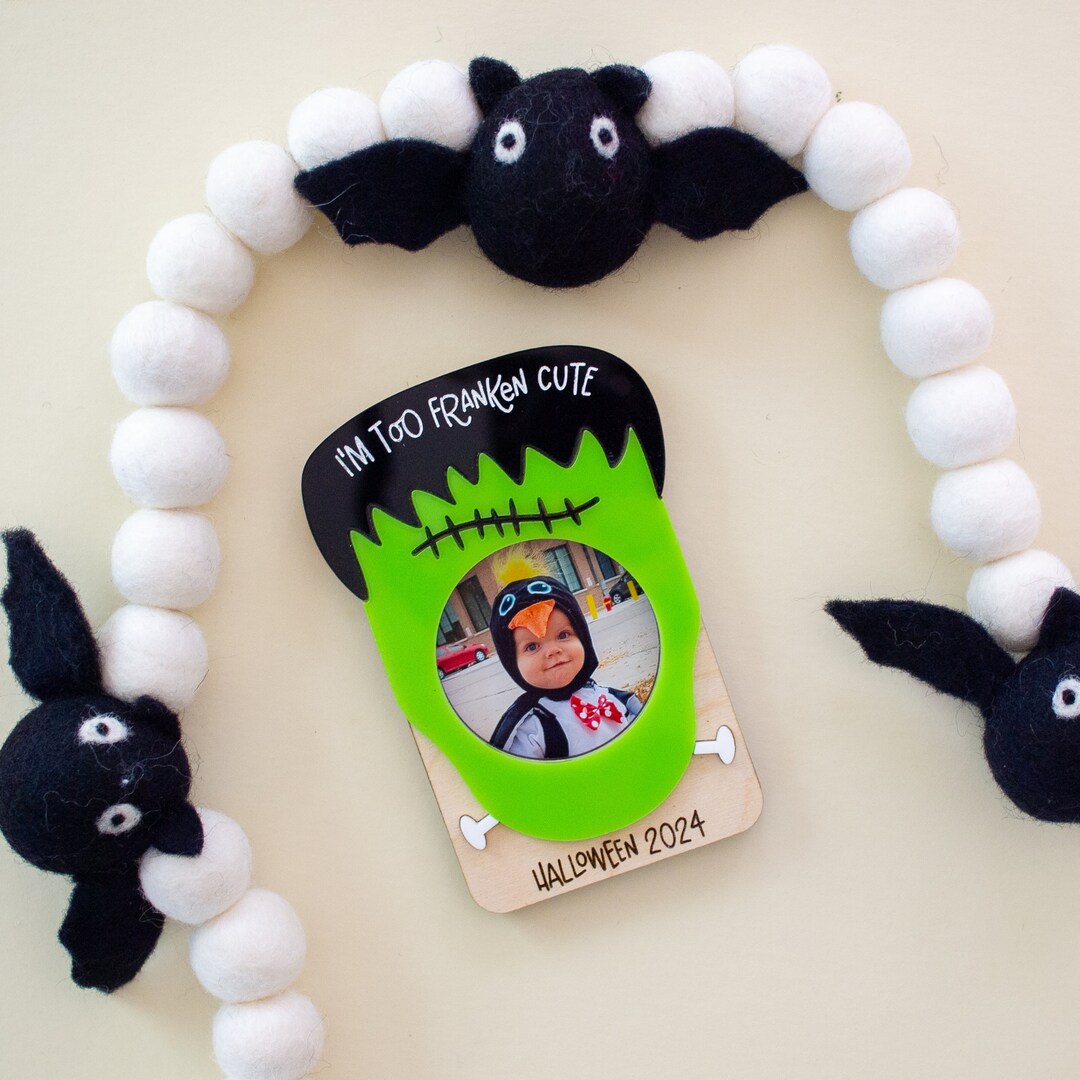 Frankenstein Halloween Picture Frame: Personalized Baby's First ...