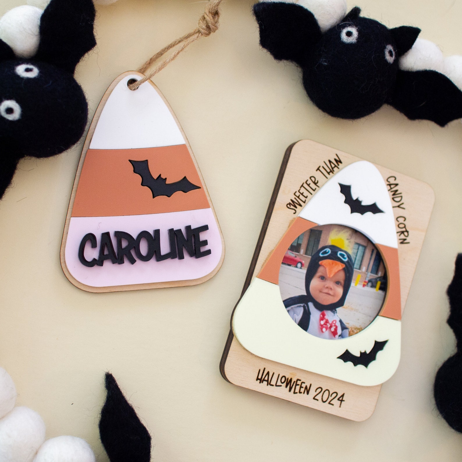 Personalized Candy Corn Halloween Tag: Kids Trick or Treat Bag - Etsy