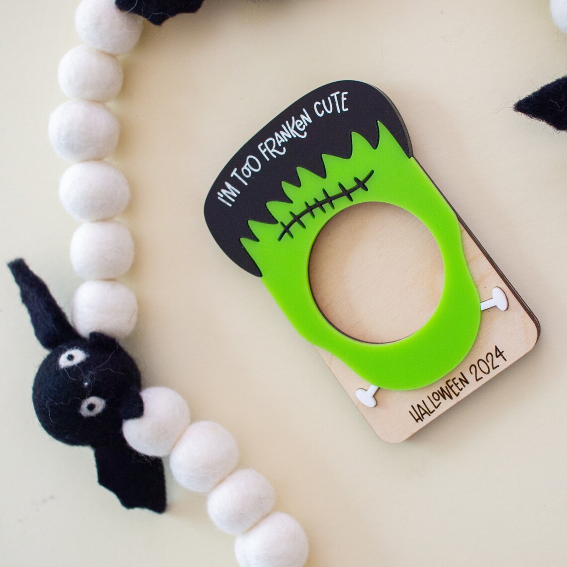 Frankenstein Halloween Picture Frame: Personalized Baby's First ...