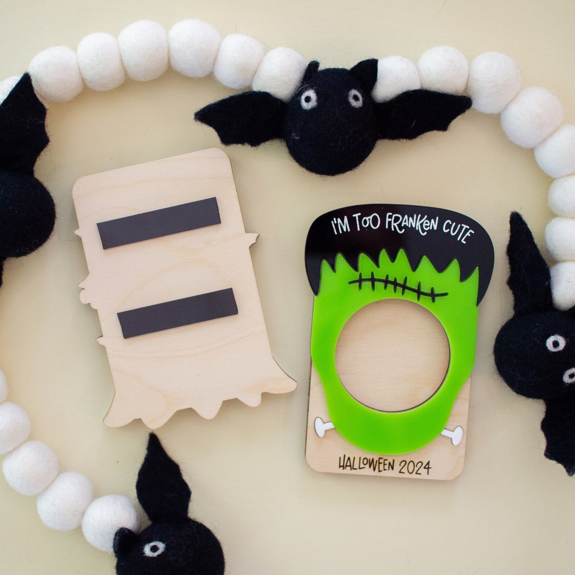 Frankenstein Halloween Picture Frame: Personalized Baby's First ...