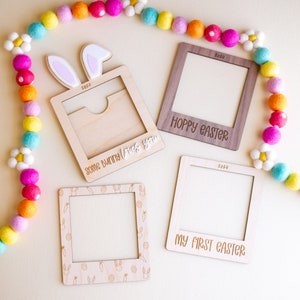 Easter Photo Frame | Fridge Frame | Festive Spring Decor | Personalized ...