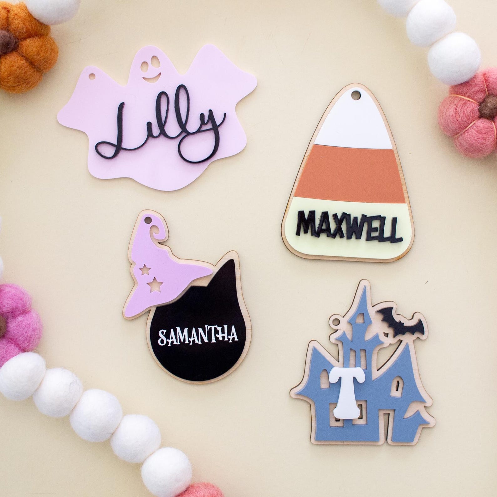 Personalized Candy Corn Halloween Tag: Kids Trick or Treat Bag - Etsy