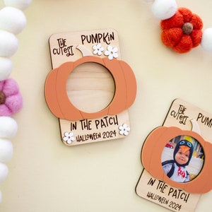 Halloween Photo Frame: 'cutest Pumpkin' Keepsake - Halloween 2025 ...
