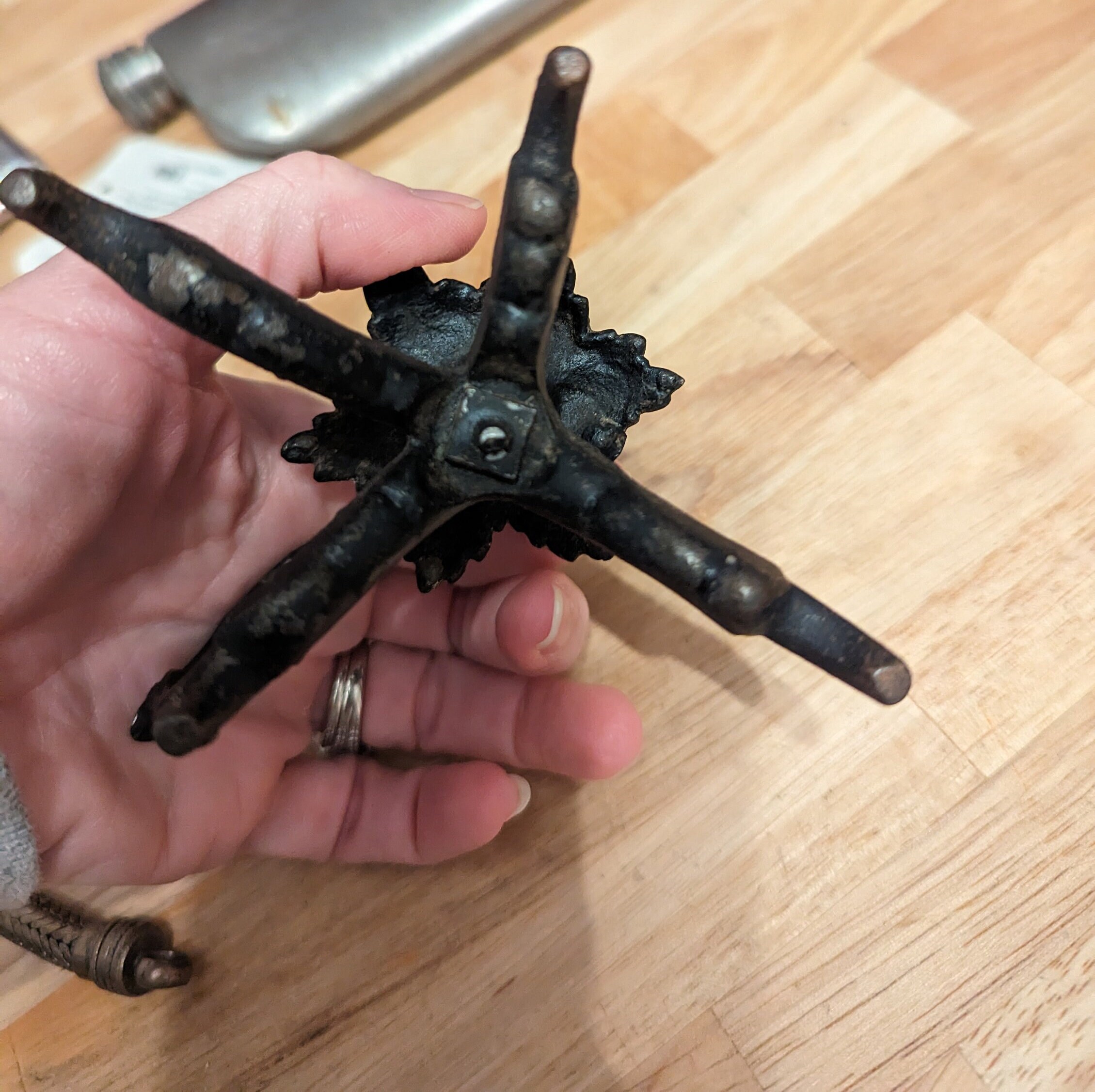 Vintage Cast Iron Gothic Claw Foot Candlestick Holder - Etsy