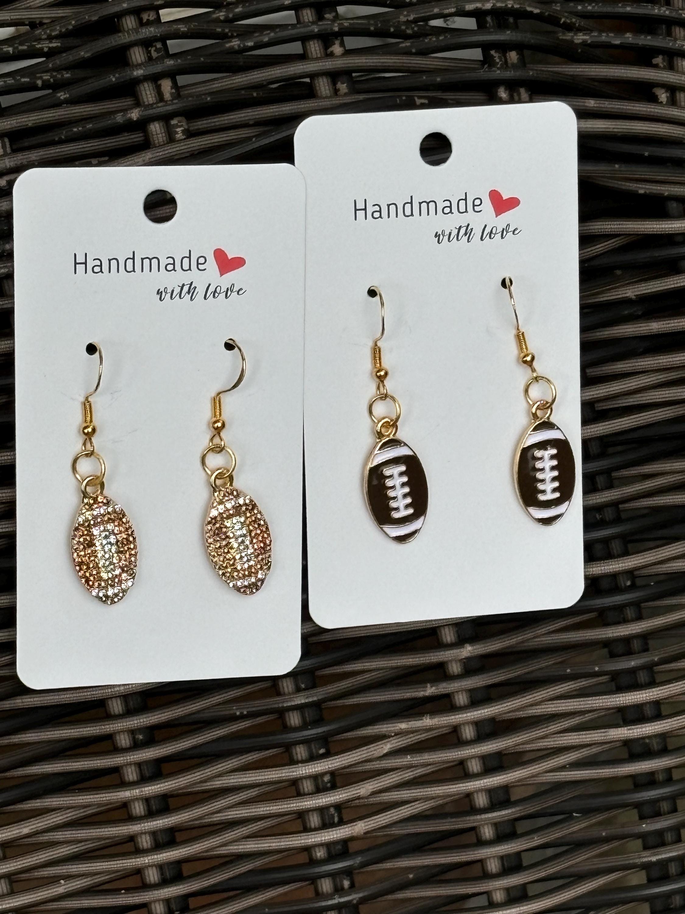 Football Earrings, Football Lover, Football Mom, Football Sister ...