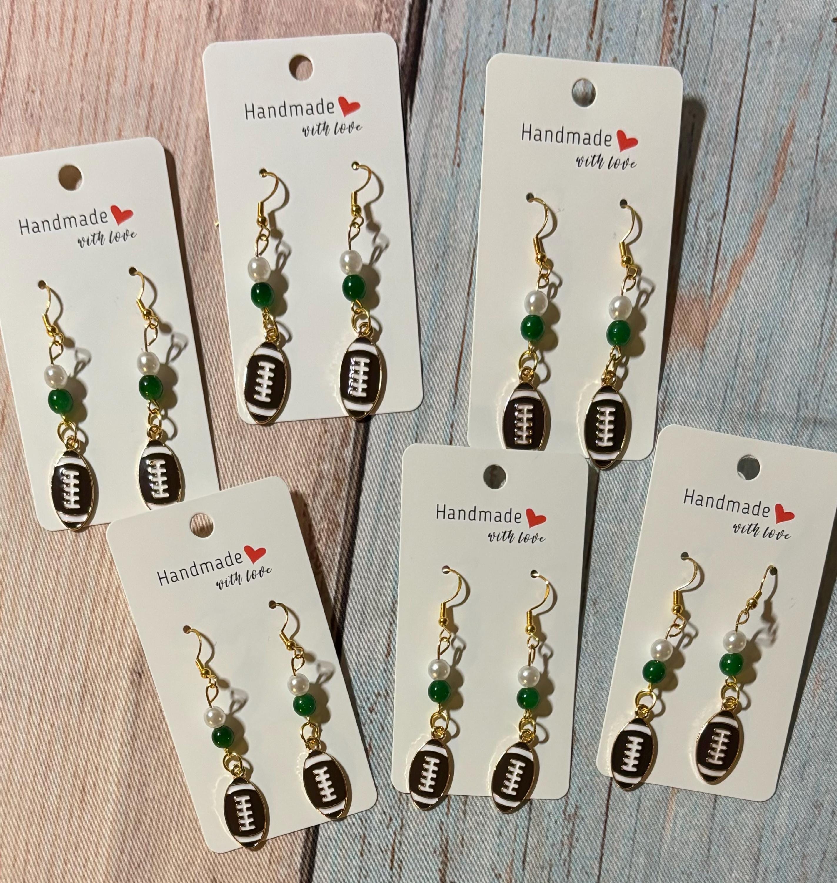 Football Earrings, Football Lover, Football Mom, Football Sister ...