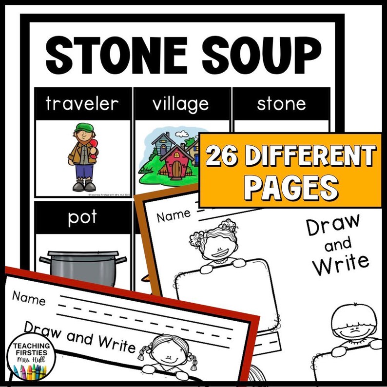 Stone Soup Story Writing Activities - Etsy