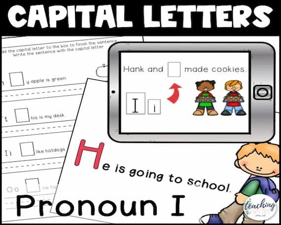 Capitalizing The Letter I Worksheets Capitalization Worksheets For