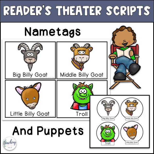 Three Billy Goats Gruff Reader’s Theater Scripts - Etsy