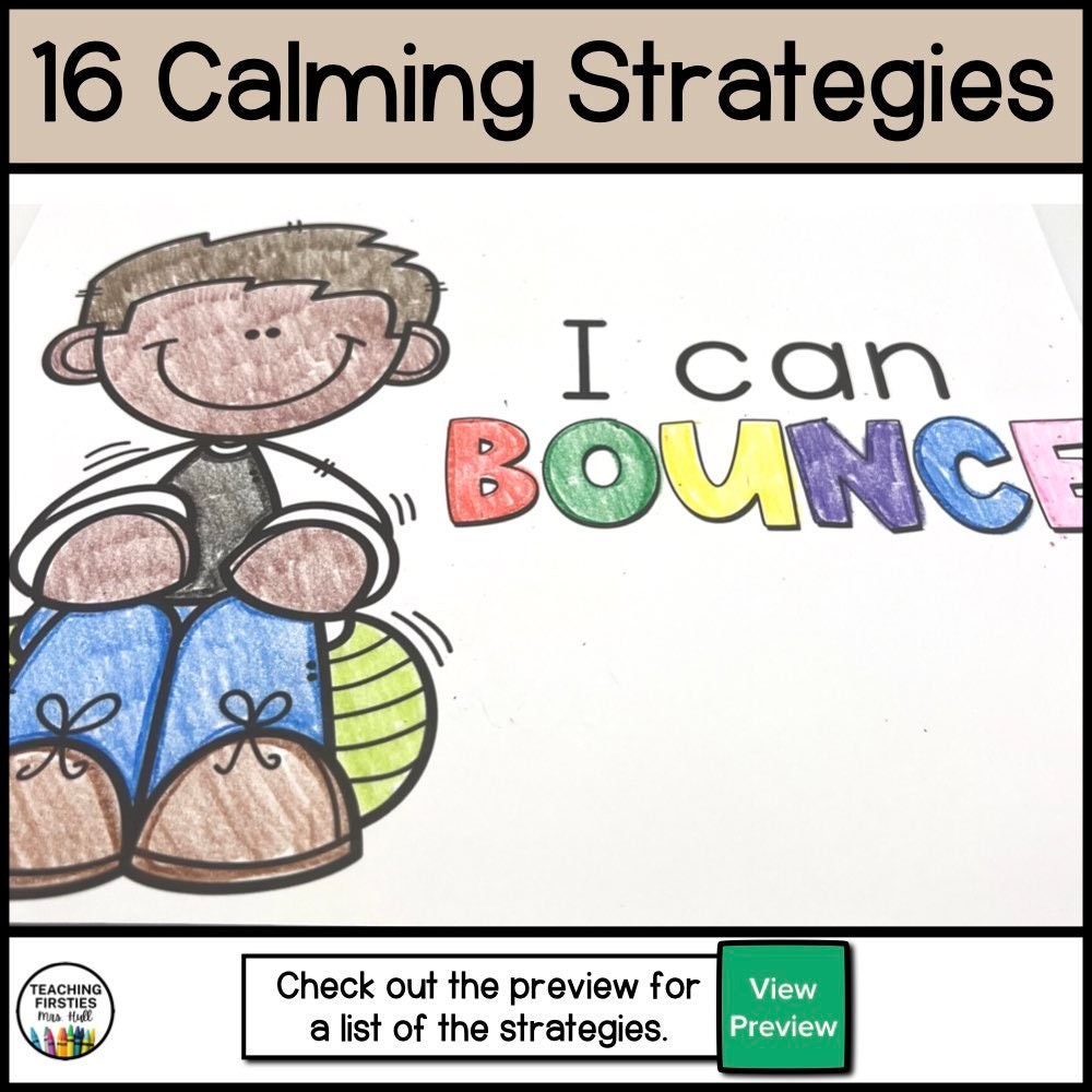 Calming Strategy Coloring Pages - Etsy