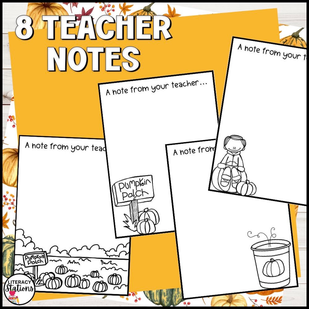 Pumpkin Writing Paper - Etsy