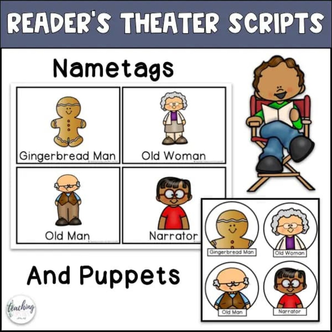 The Gingerbread Man Reader’s Theater Scripts - Etsy