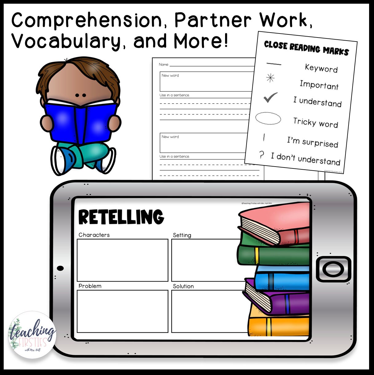 First Grade Close Reading for October - NO PREP! - Etsy