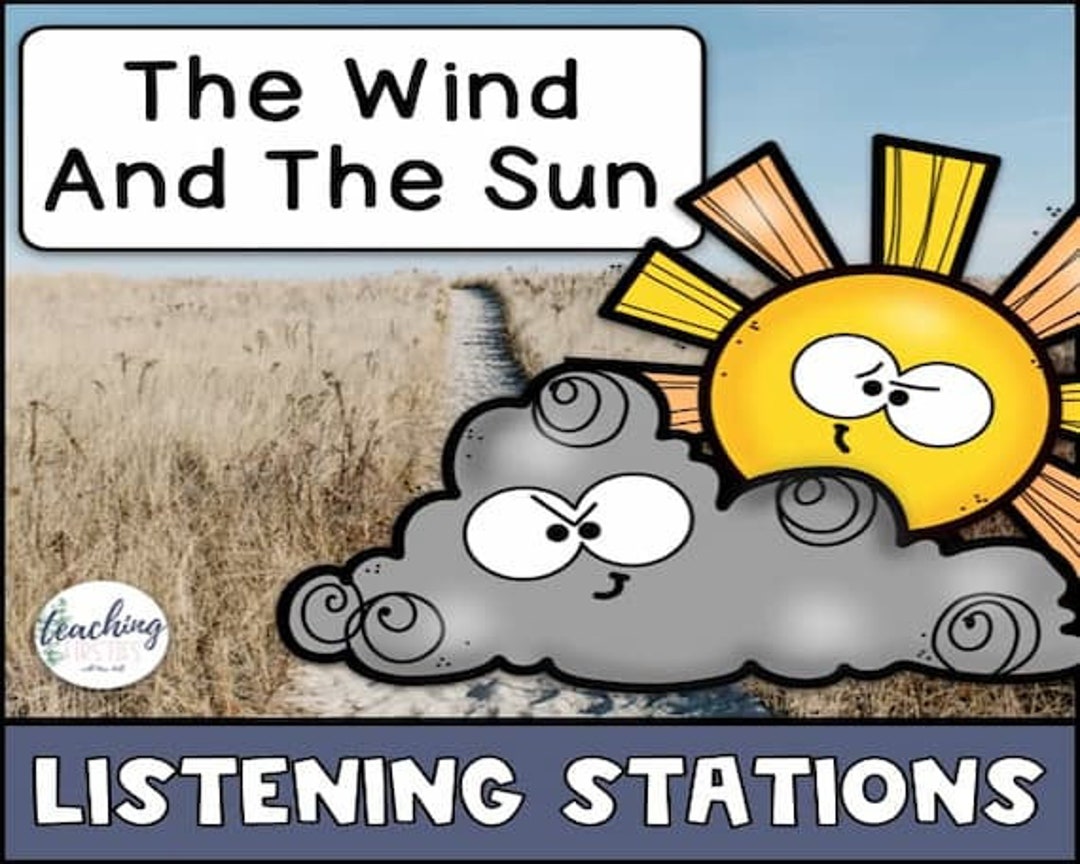 The Wind and the Sun Story for Your Aesop's Fables Listening Center - Etsy