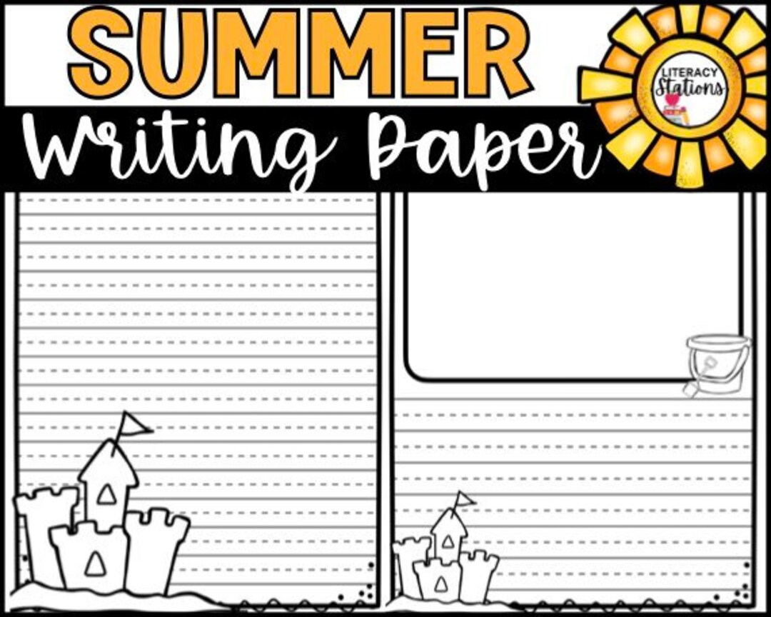 Summer Writing Paper - Etsy