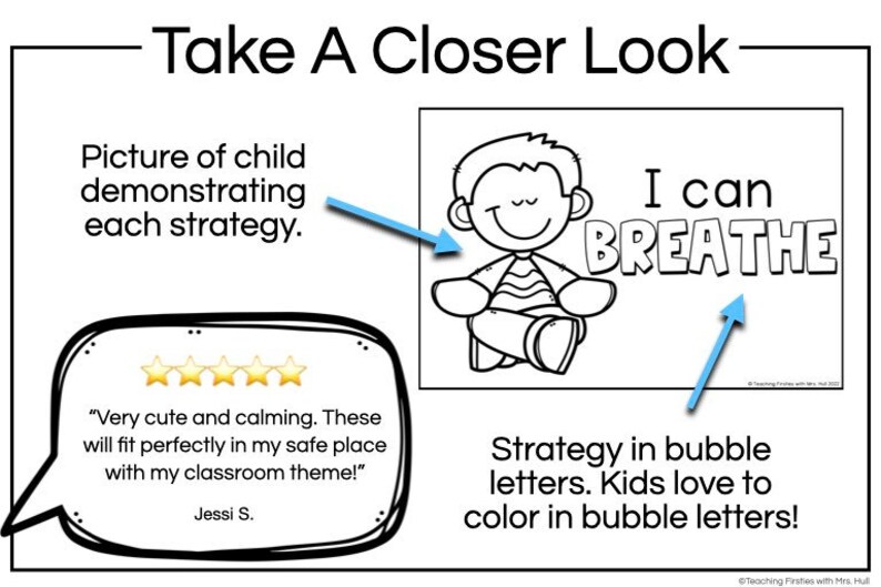 Calming Strategy Coloring Pages - Etsy