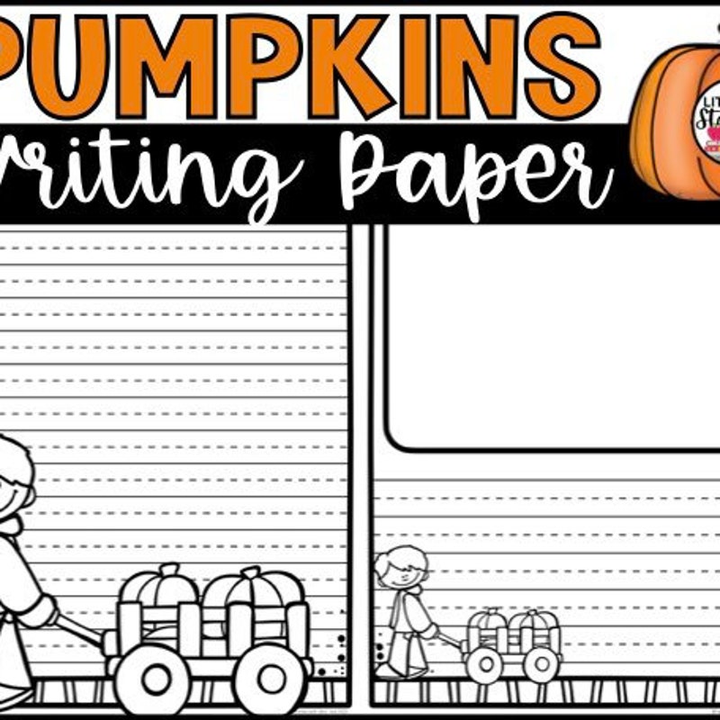 Pumpkin Writing Paper - Etsy