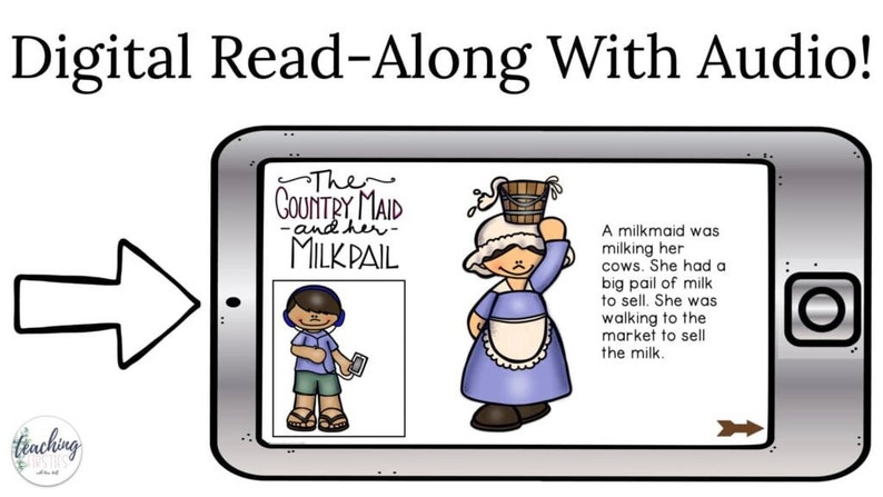 The Milkmaid and Her Pail Story for Your Aesop's Fables Listening ...