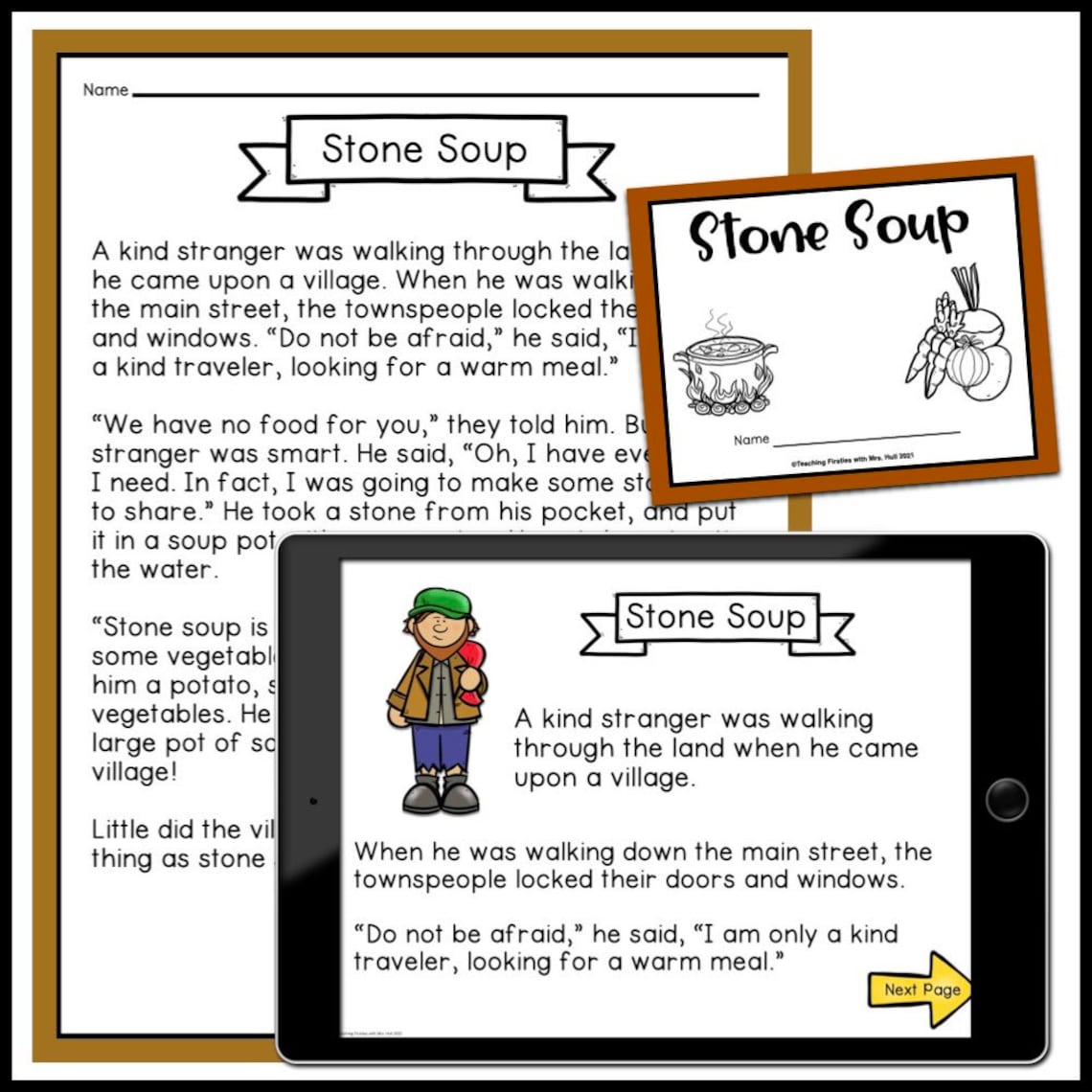 Reading Activities for the Stone Soup Story - Etsy