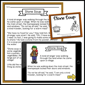 Reading Activities for the Stone Soup Story - Etsy
