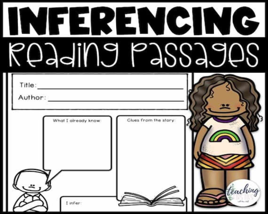 Inferencing Reading Passages Graphic Organizers Bookmarks - Etsy