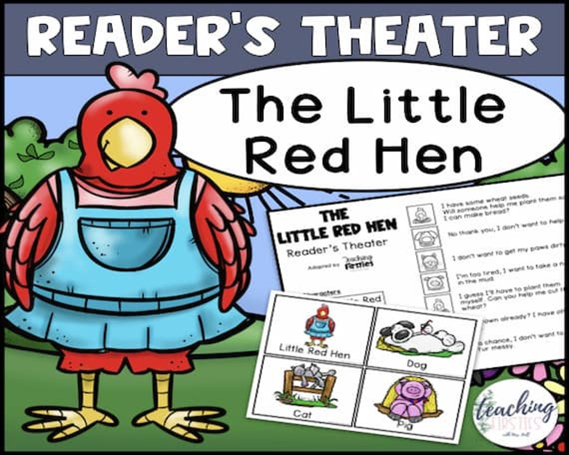 The Little Red Hen Readers Theater Scripts - Etsy