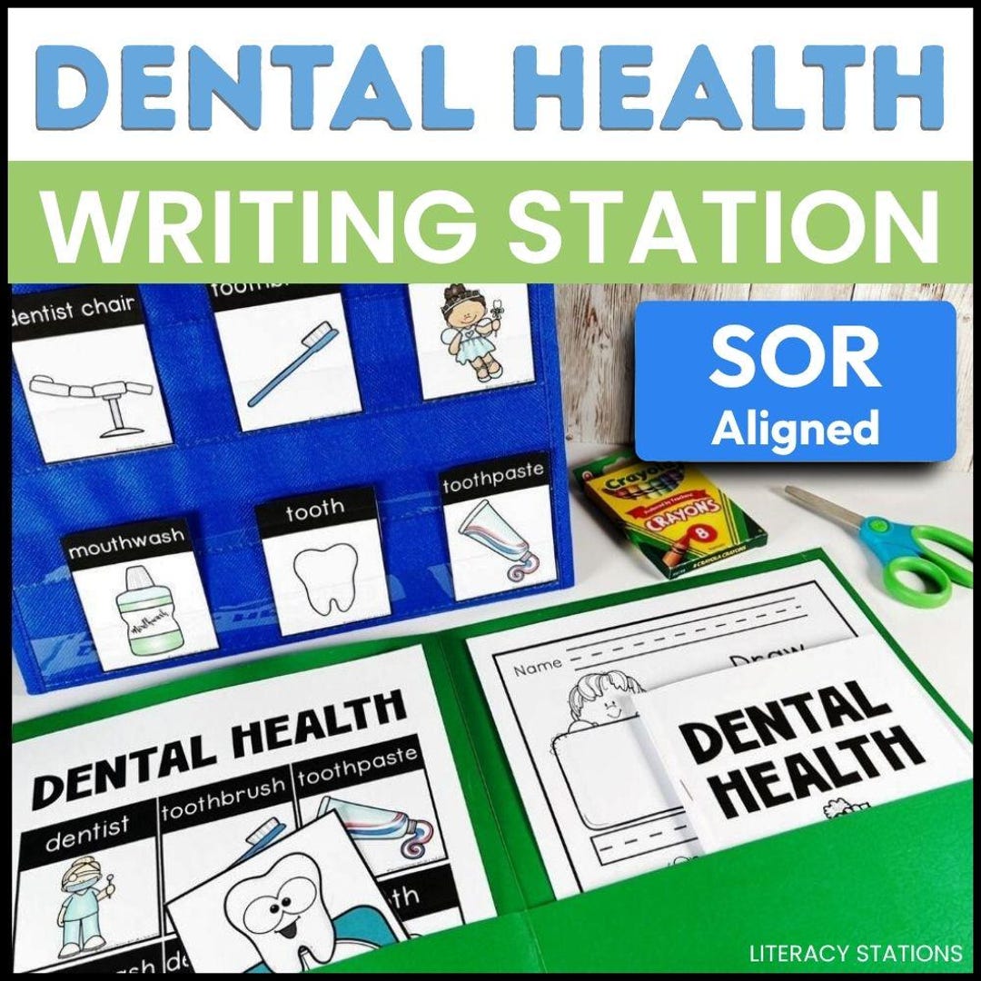 1st Grade Dental Health Writing Center - Etsy