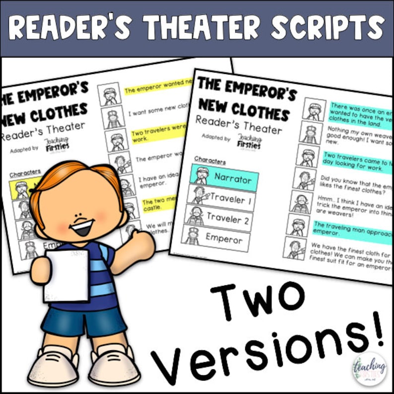 The Emperor’s New Clothes Reader’s Theater Scripts - Etsy