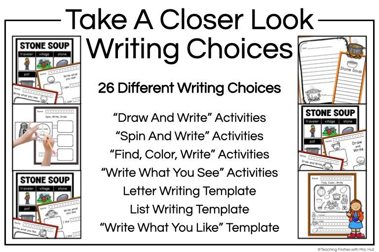 Stone Soup Story Writing Activities - Etsy
