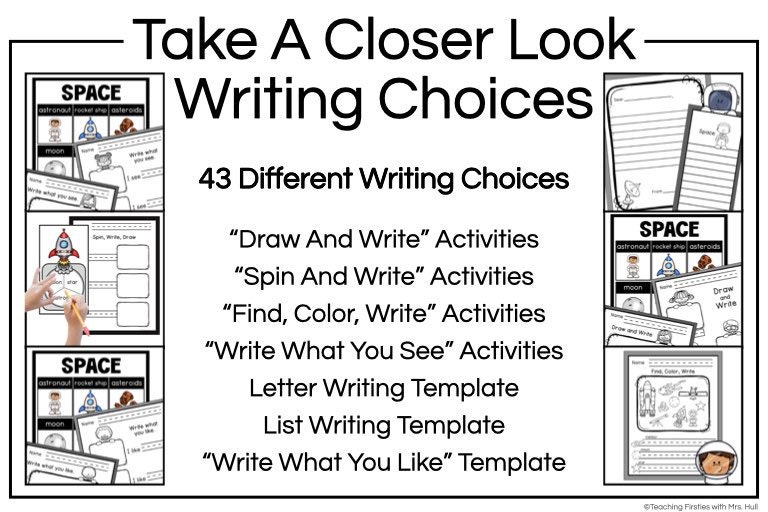 Astronaut Writing Activity