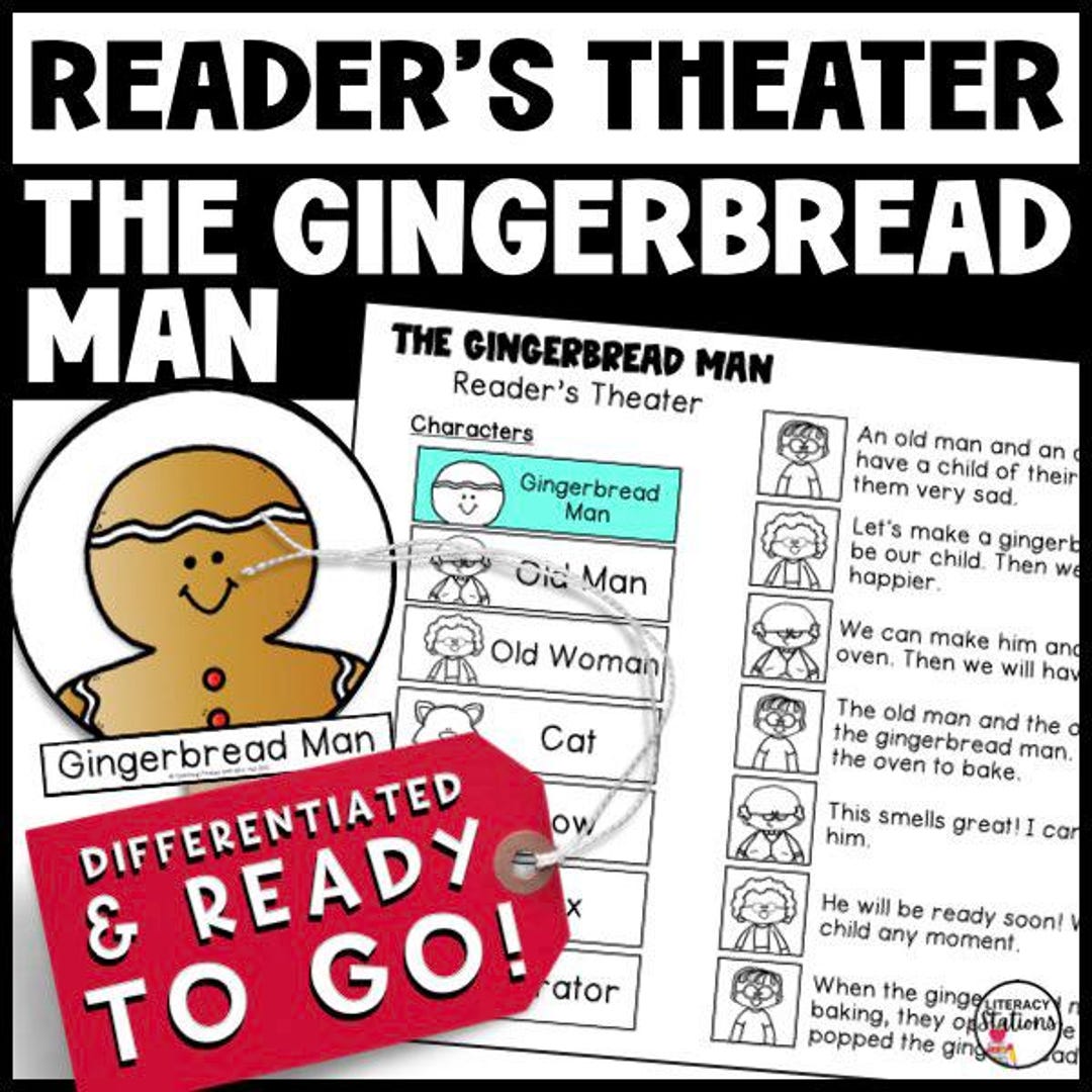 The Gingerbread Man Reader’s Theater Scripts - Etsy