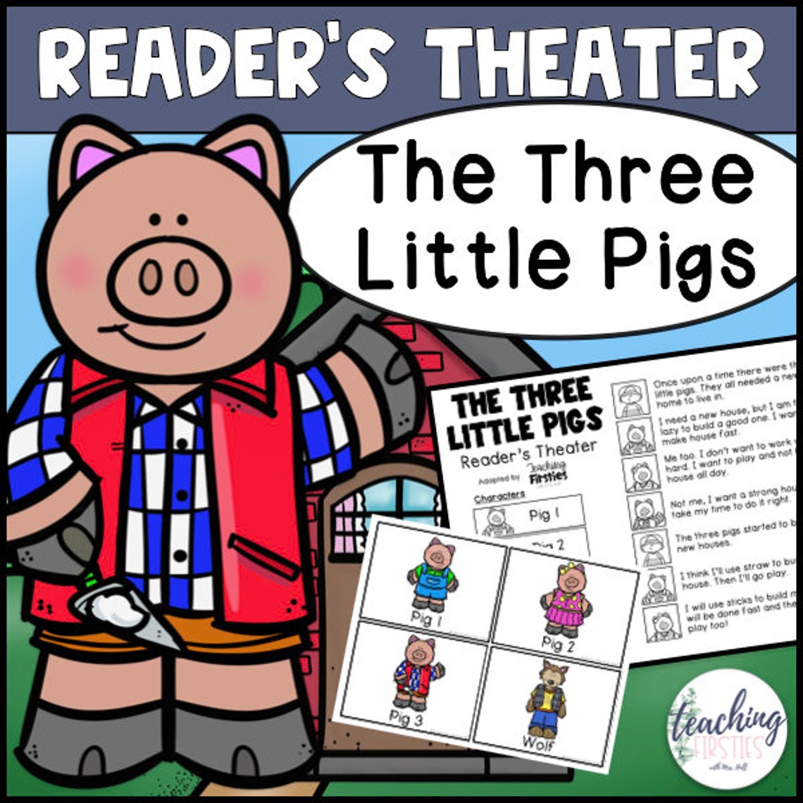 The Three Little Pigs Reader’s Theater Scripts - Etsy