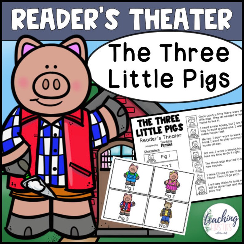 The Three Little Pigs Reader’s Theater Scripts - Etsy