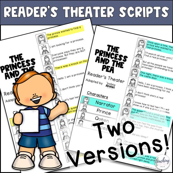 The Princess and the Pea Reader’s Theater Scripts - Etsy
