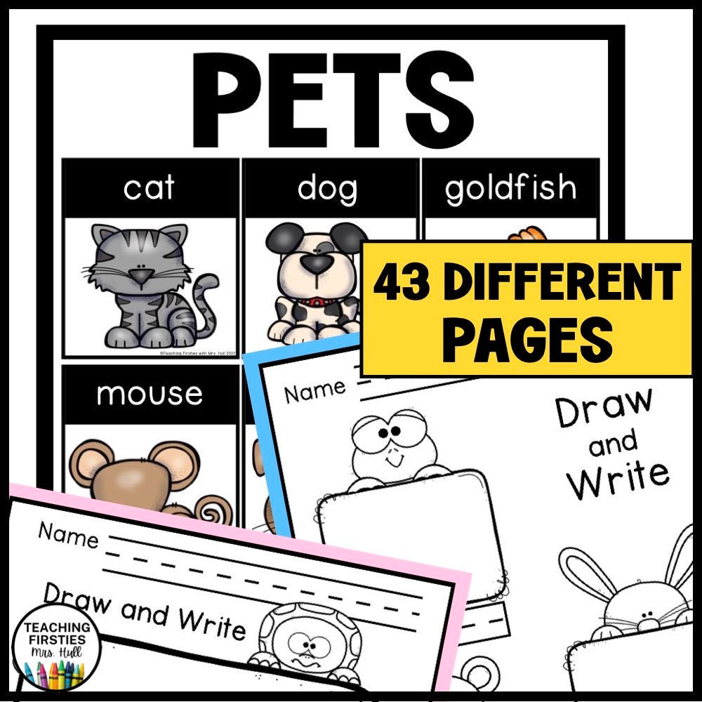 Pets Writing Activities - Etsy
