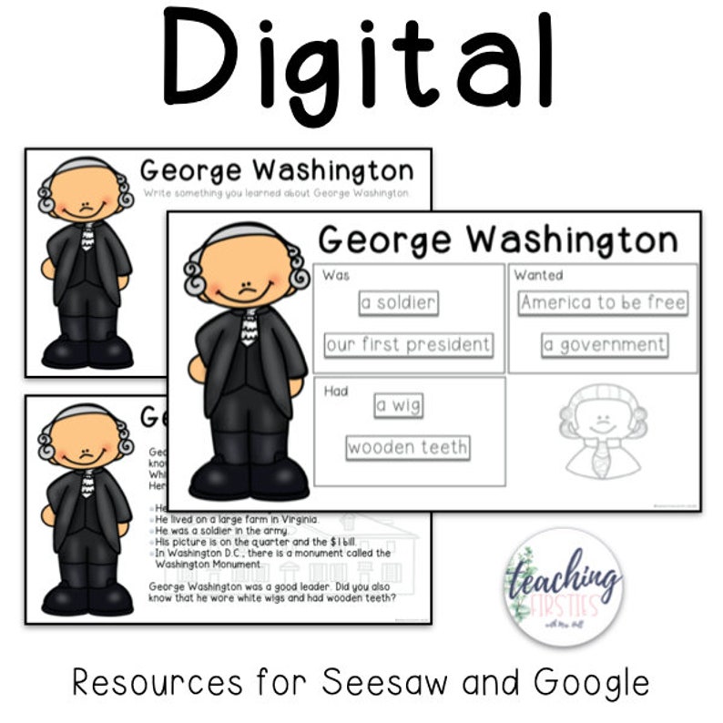 Reading Stations - Presidents Day Activities - George Washington - With ...