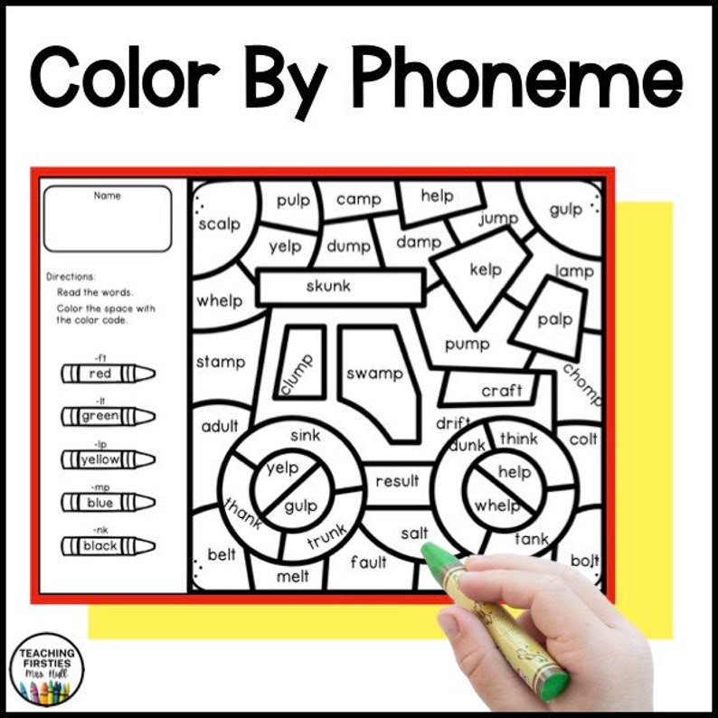 Phoneme Isolation Activities for Final Consonant Blends - Etsy