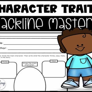 Character Traits Worksheets and Printable Activities for | Etsy
