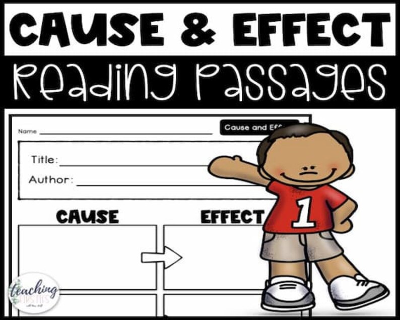 Cause & Effect Reading Passages Graphic Organizers - Etsy