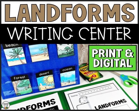 Landforms and Habitats Writing Activities - Etsy